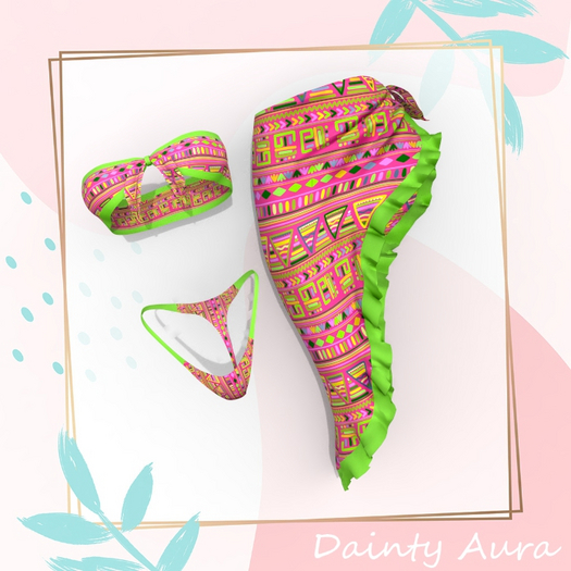 Second Life Marketplace Reborn Bikini Sarong Outfit